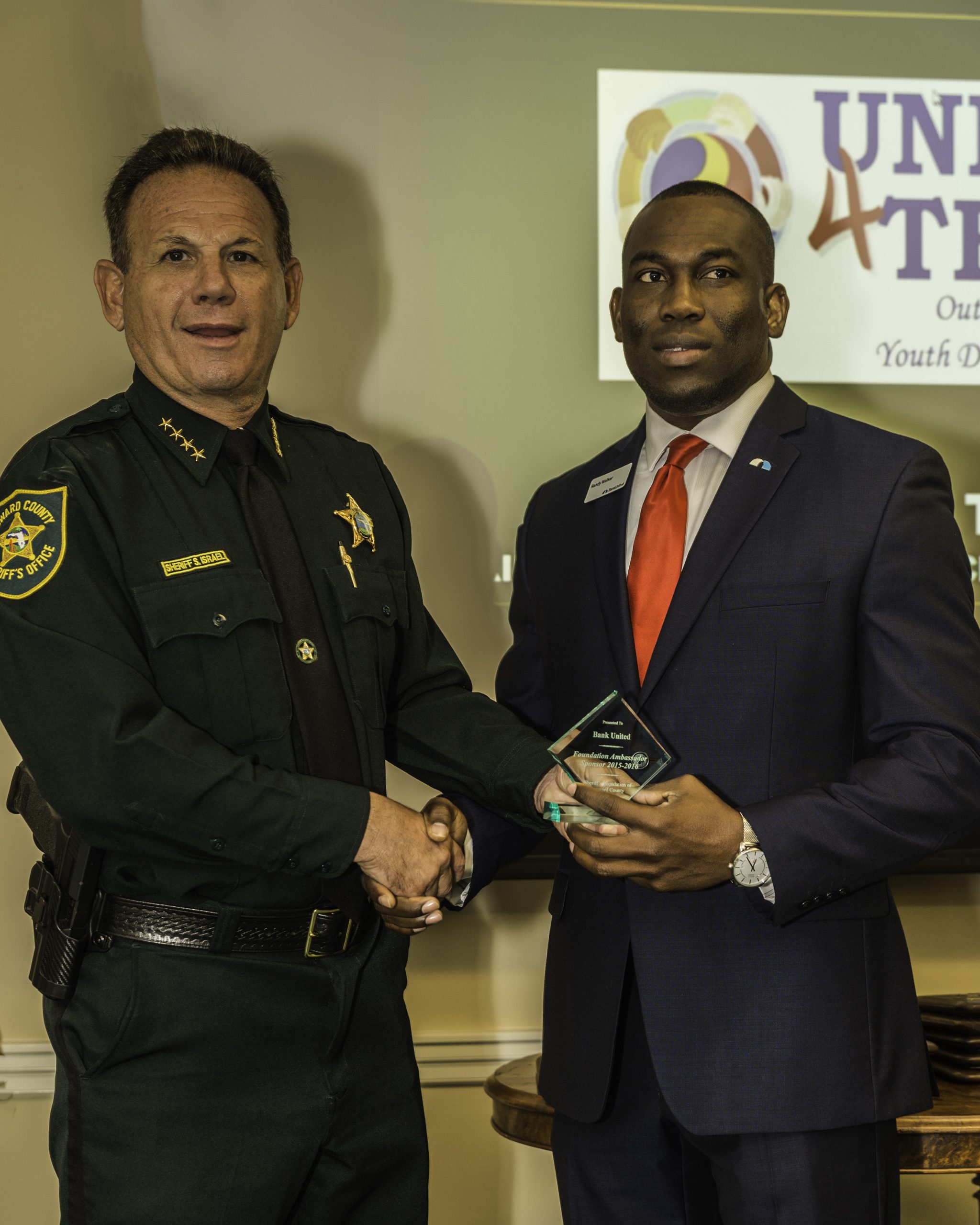 Sheriff and Randy (Bank United) | Sheriff's Foundation of Broward County